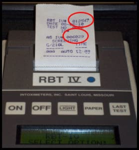 Finding Serial Number Location - Intoximeters